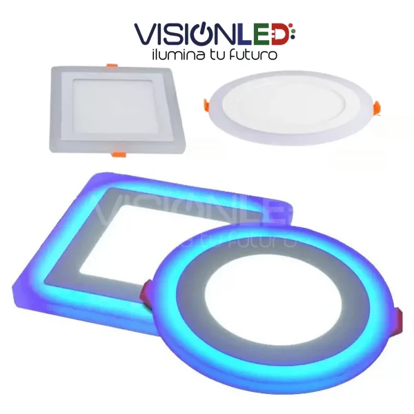 PANEL REDONDO GYPSUM FILO AZUL 3W | VisionLED